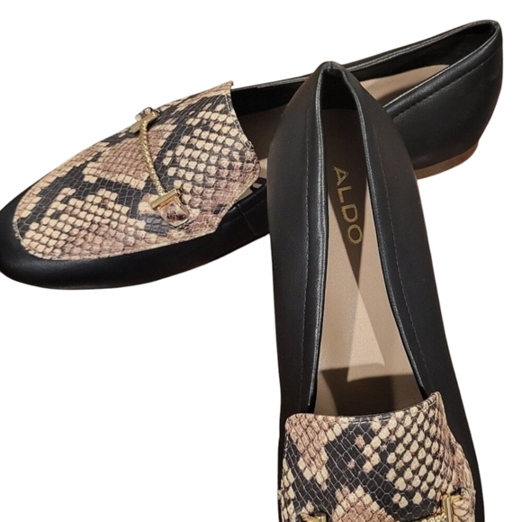 Aldo | Shoes | Aldo Snakeskin Style Loafers Size 8 | Poshmark